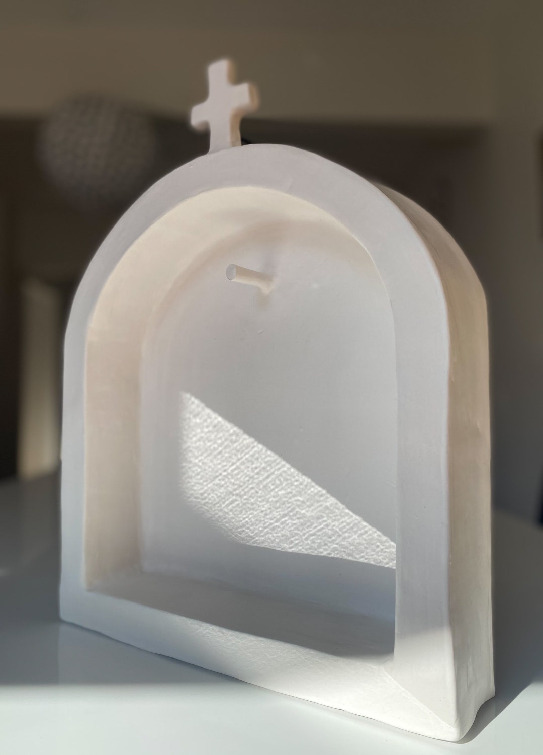 Greek Stefana Display Shelf • Custom for Wedding Shrine Decor • Arched ...