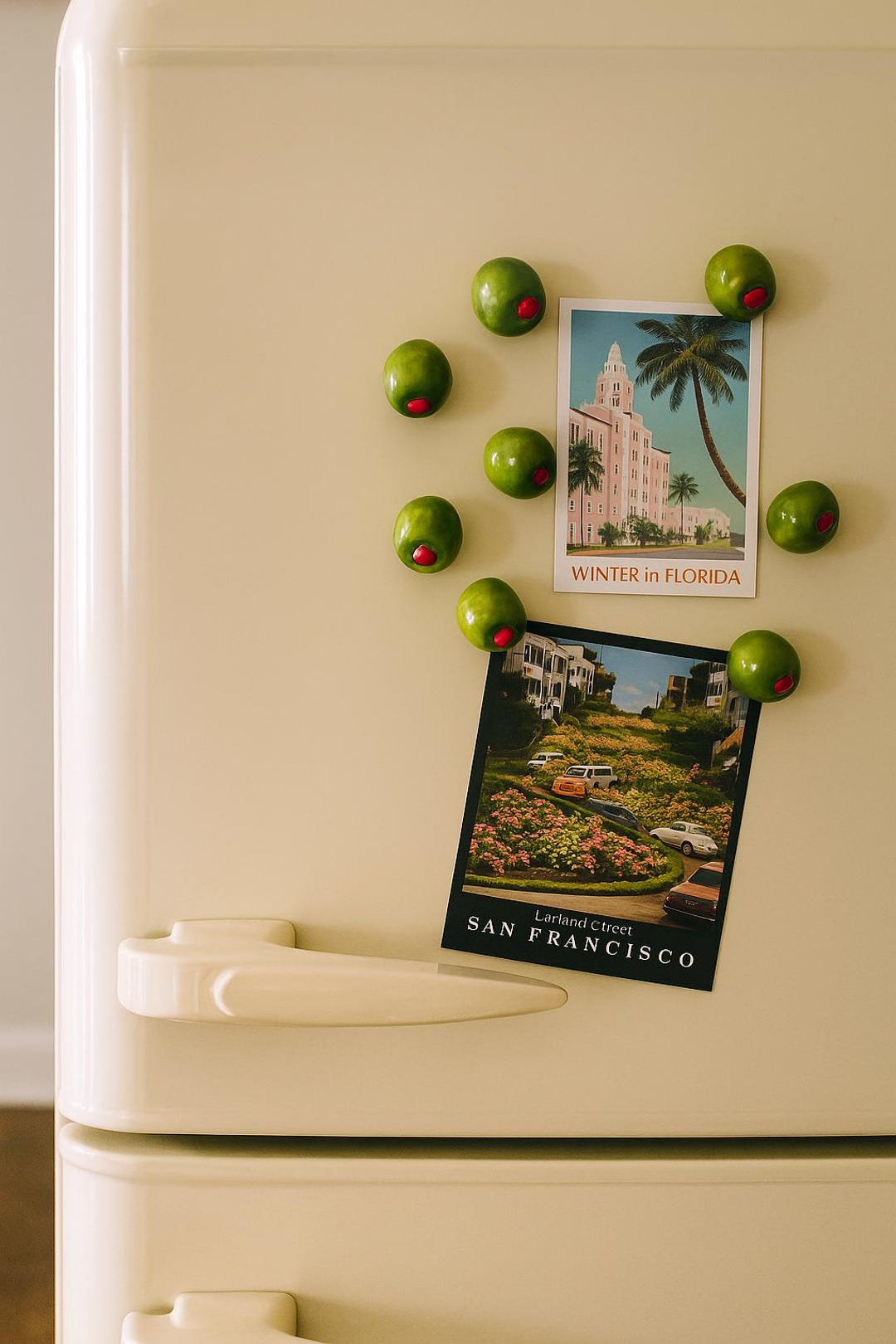 Handmade Ceramic Olive Magnets - Set of 6, Kitchen Decor - Etsy