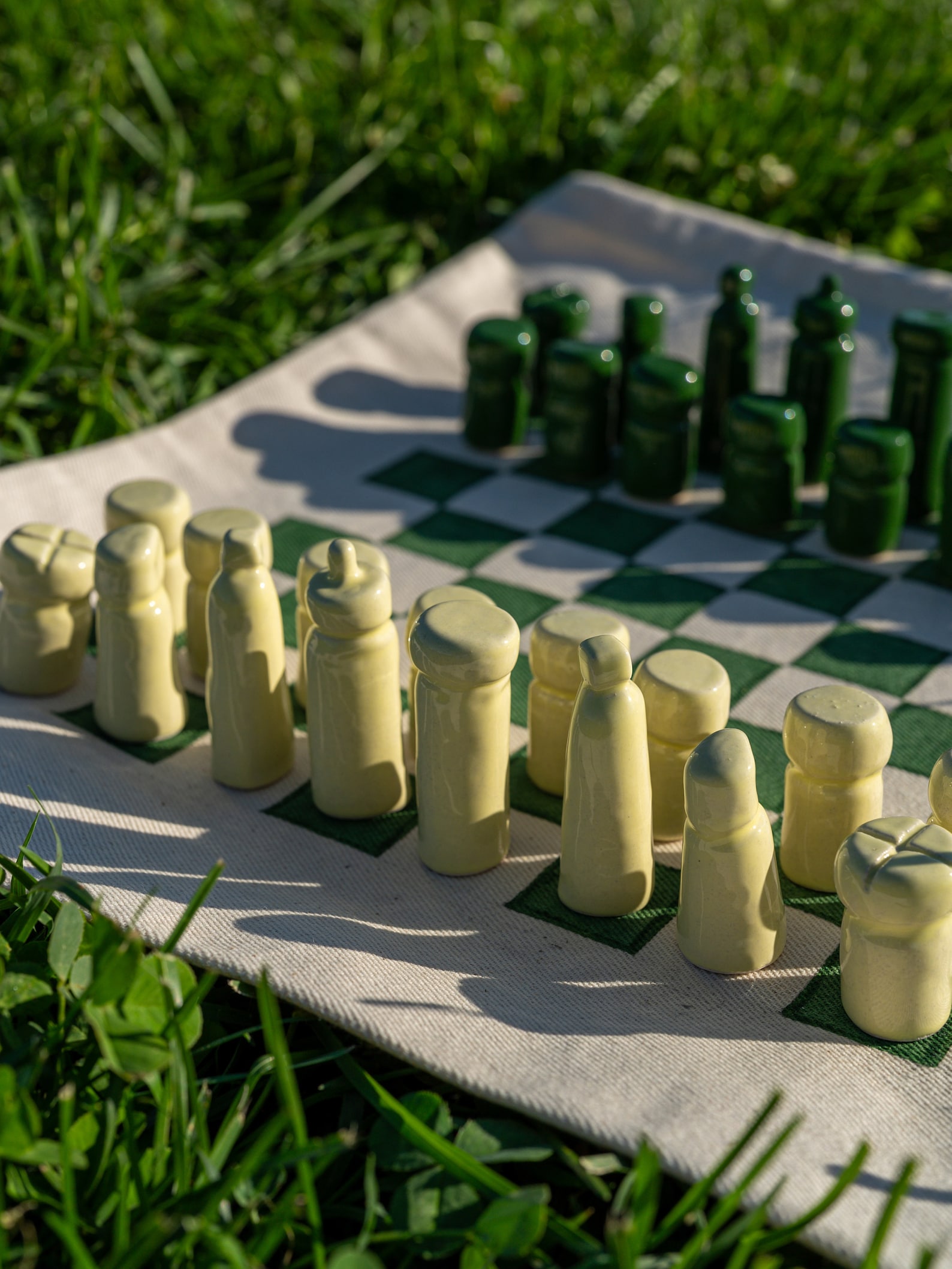 Handcrafted Ceramic Chess Set With Personalized Chess Bag Luxury Gift ...