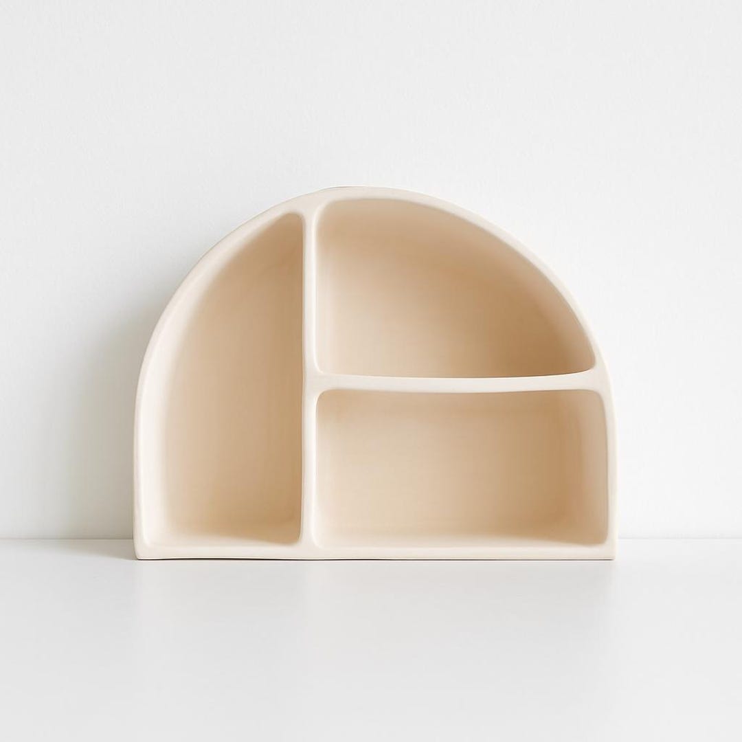 Ceramic Arch Shelf, Minimal Desk Storage, Modern Home Organizer, Small ...