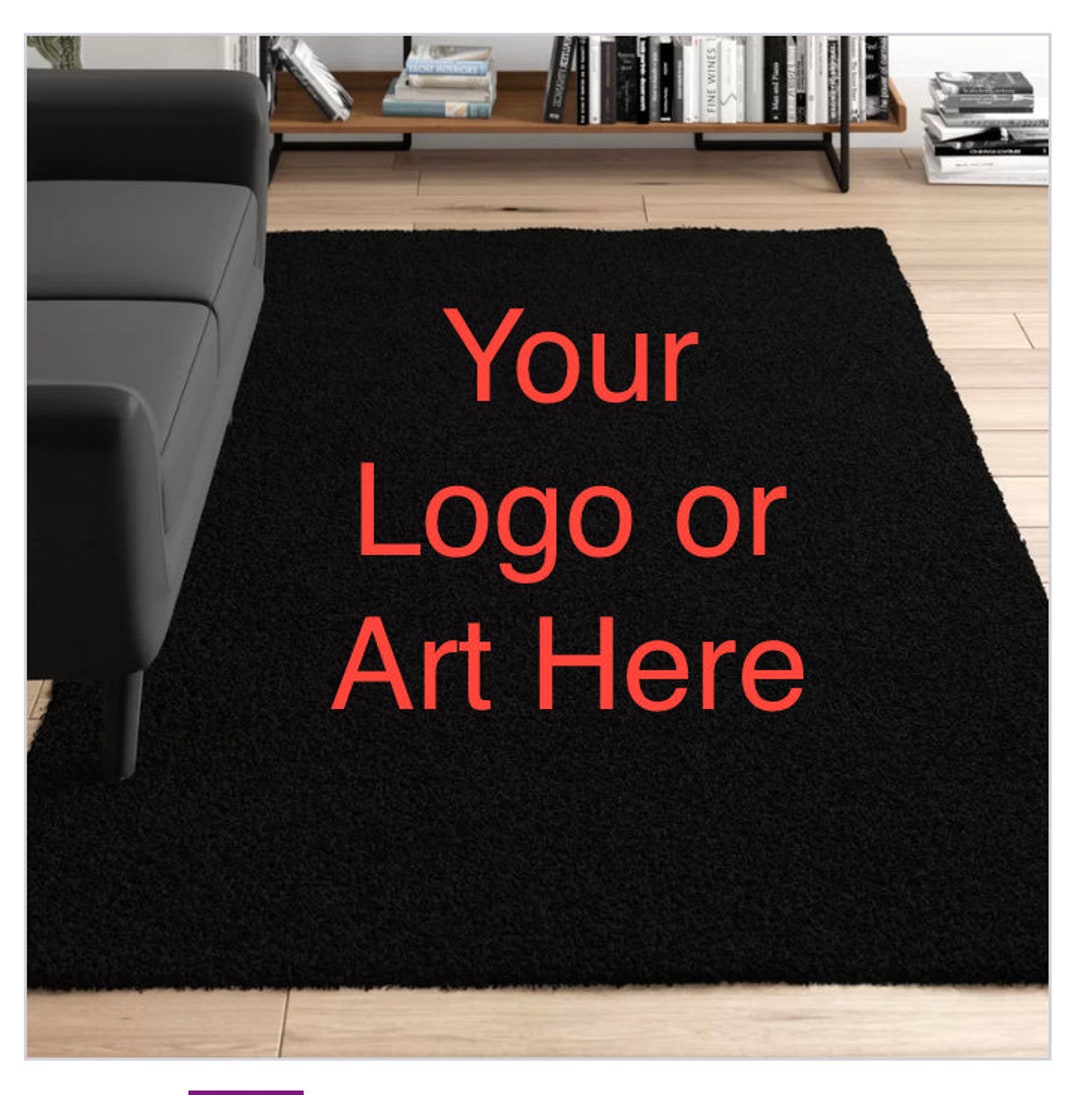 Custom Handmade Rug, Logo or Photo - Etsy
