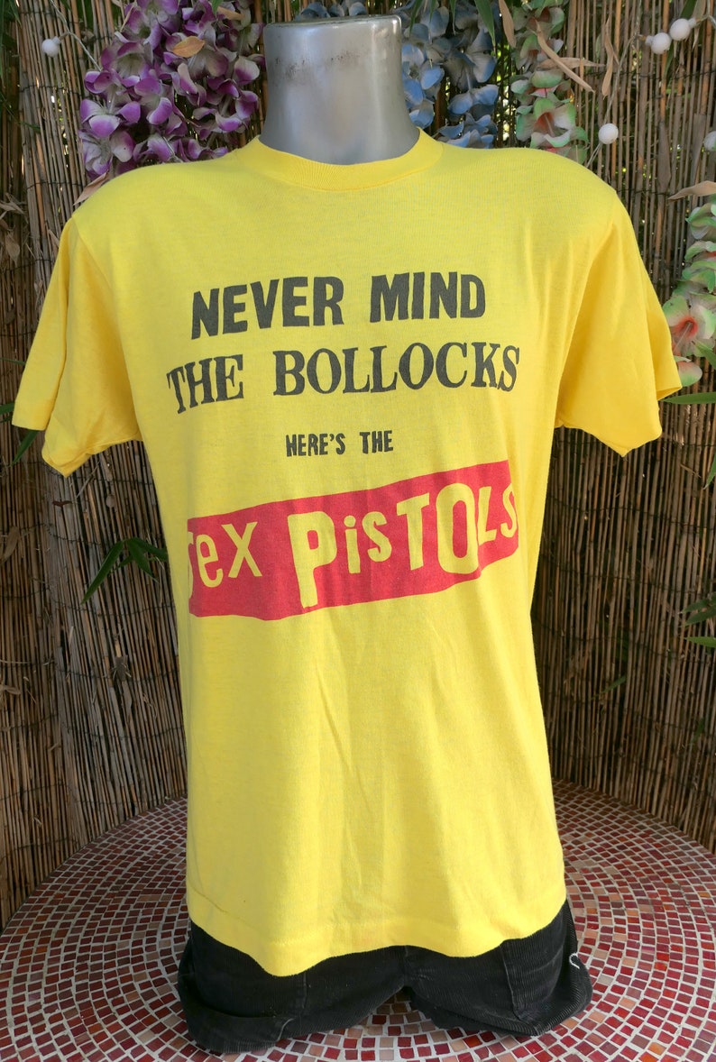 Original 80s Vintage Sex Pistols Never Mind The Bollocks T Shirt L