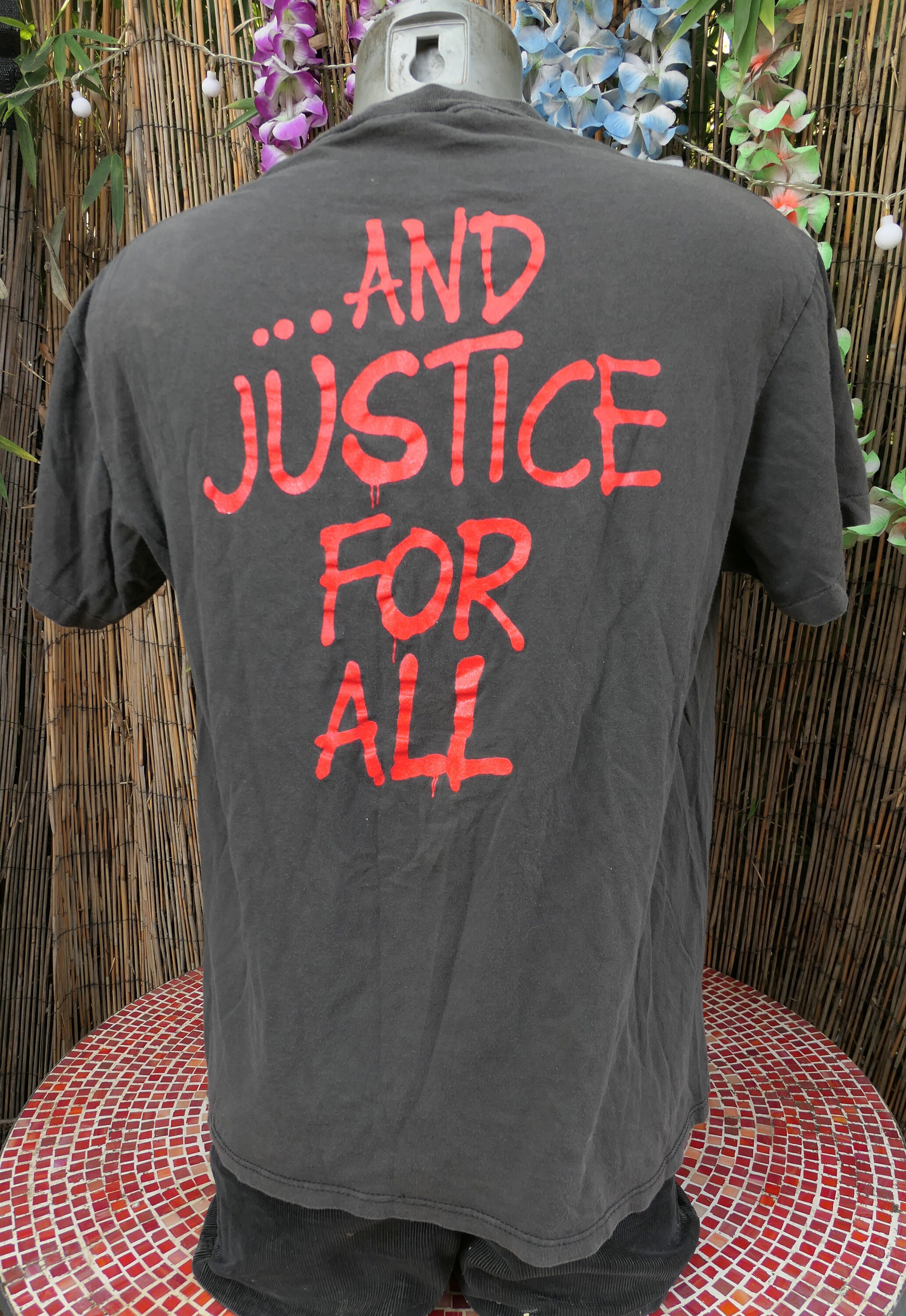 80's Vintage METALLICA and Justice for All T Shirt Large With Brockum ...