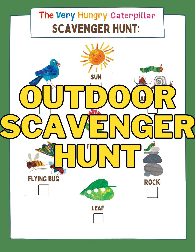 Outdoor Scavenger Hunt - Etsy