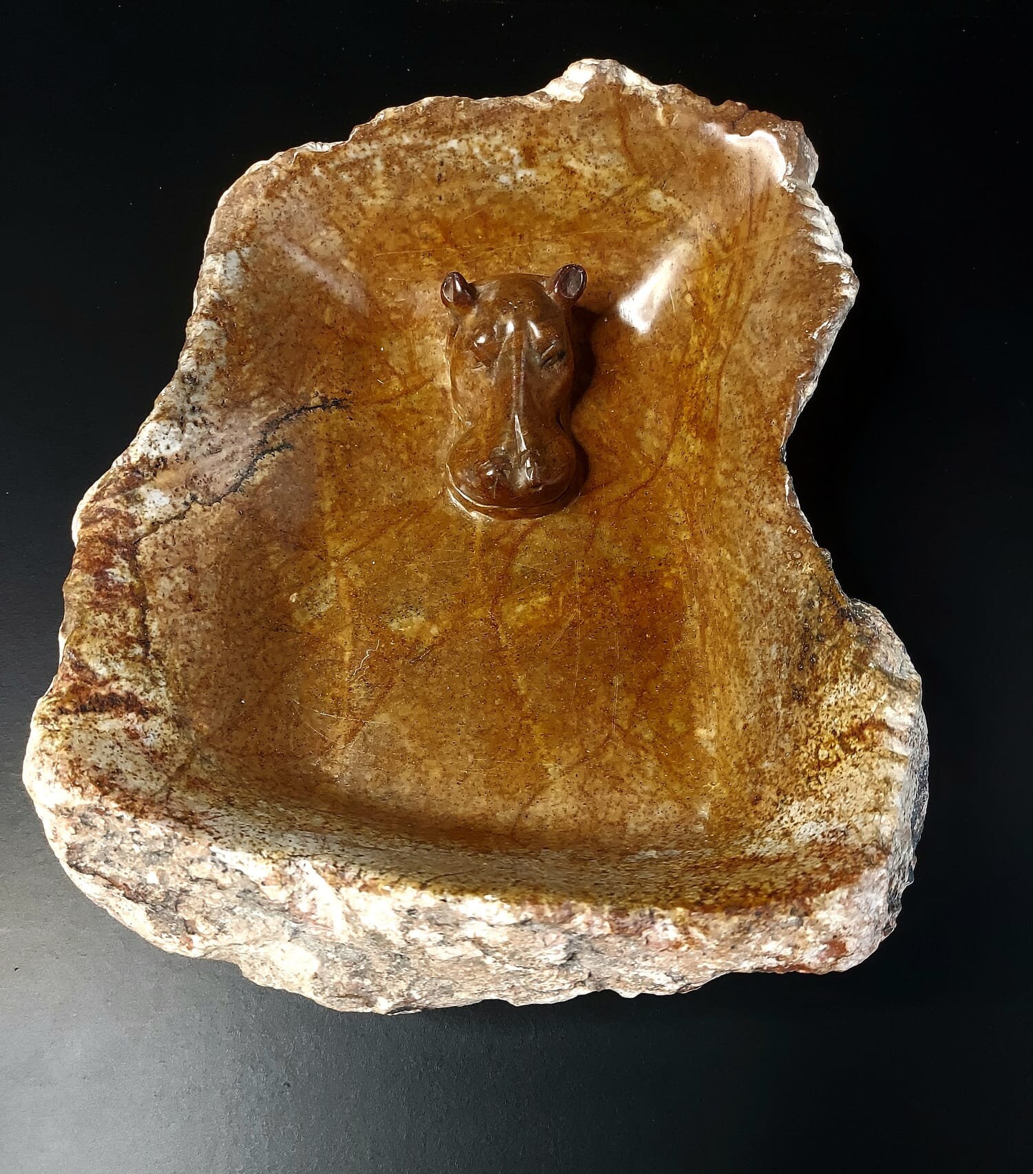 Rapoko Stone Hippo Bowl - Etsy