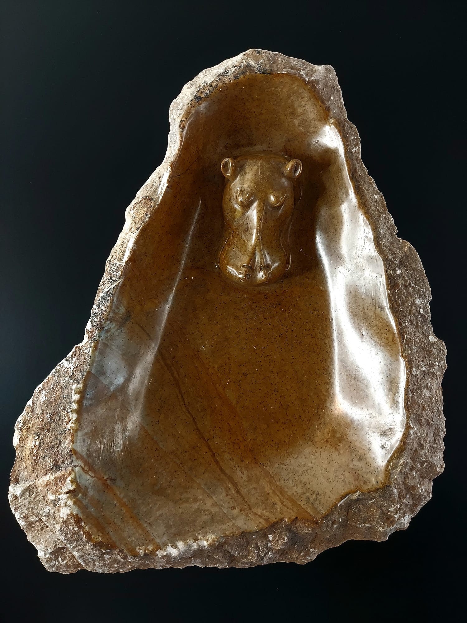 Rapoko Stone Hippo Bowl - Etsy