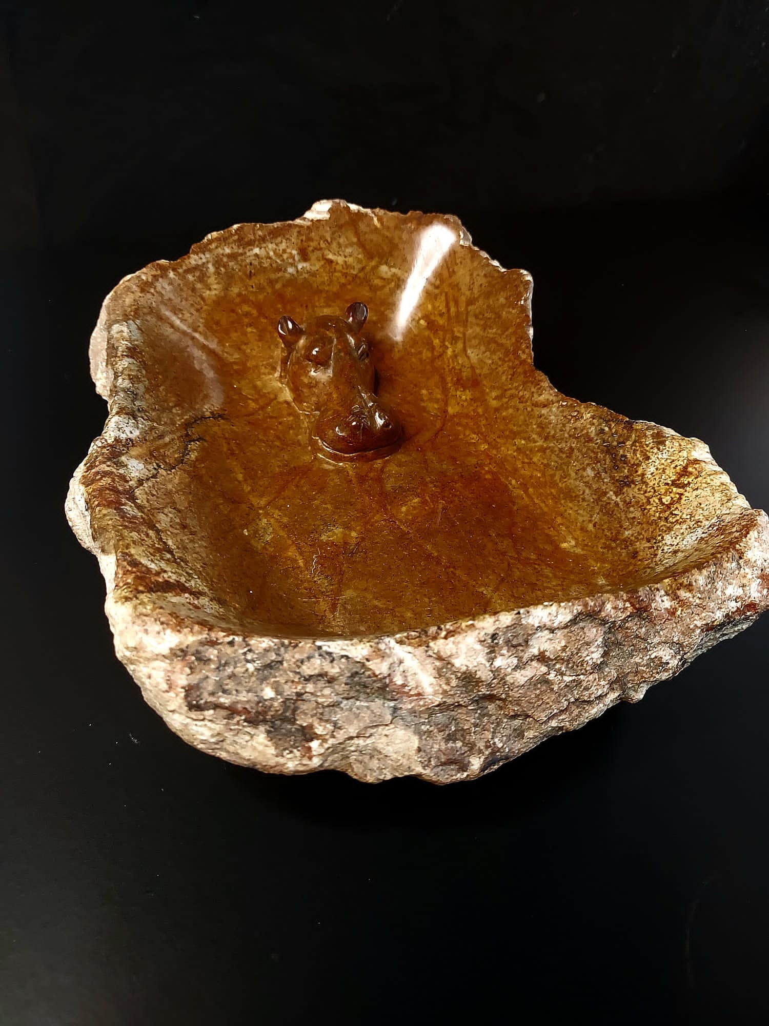 Rapoko Stone Hippo Bowl - Etsy