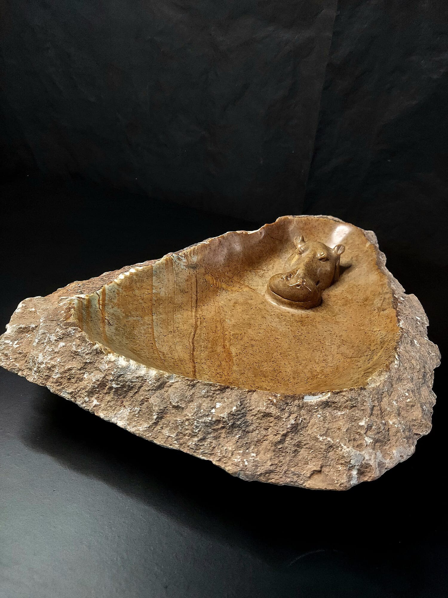 Rapoko Stone Hippo Bowl - Etsy