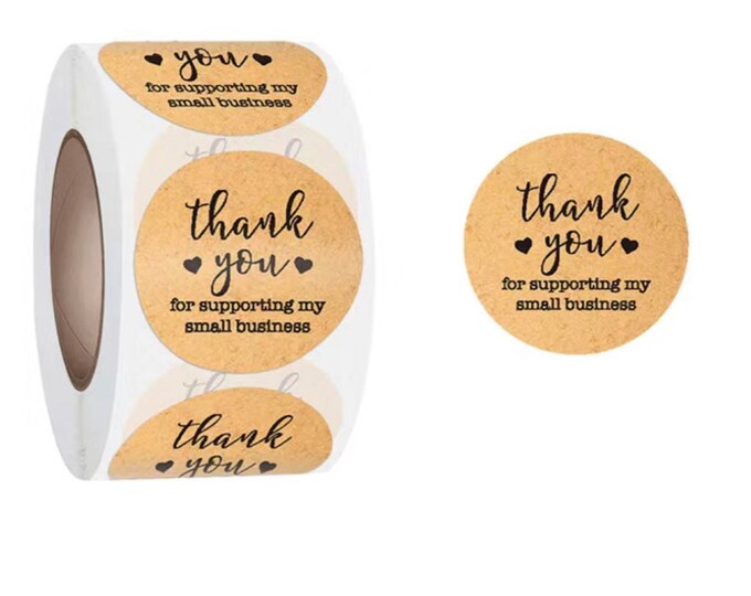 Thank You for Your Supporting My Small Business Stickers, Thank You ...