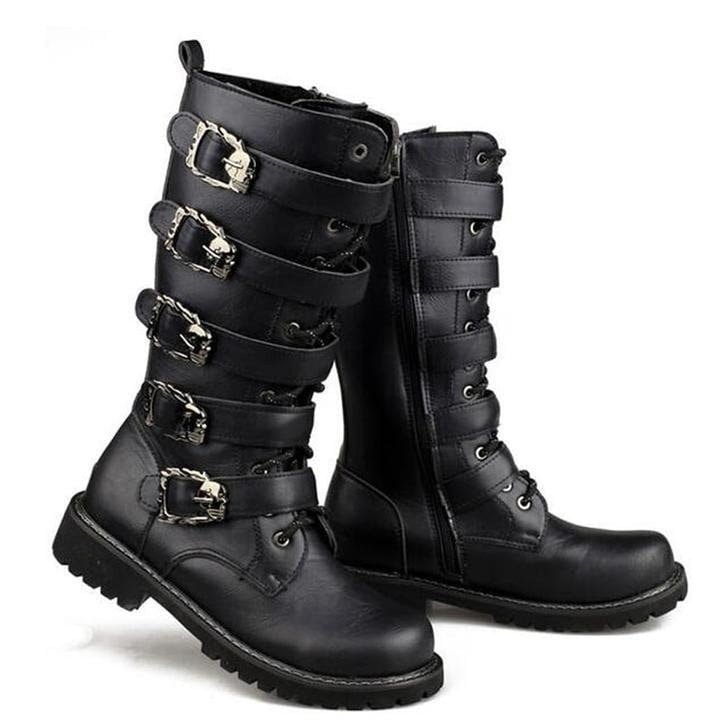 Black Steampunk Boots