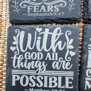 Faith Coasters/slate Coasters/coasters - Etsy