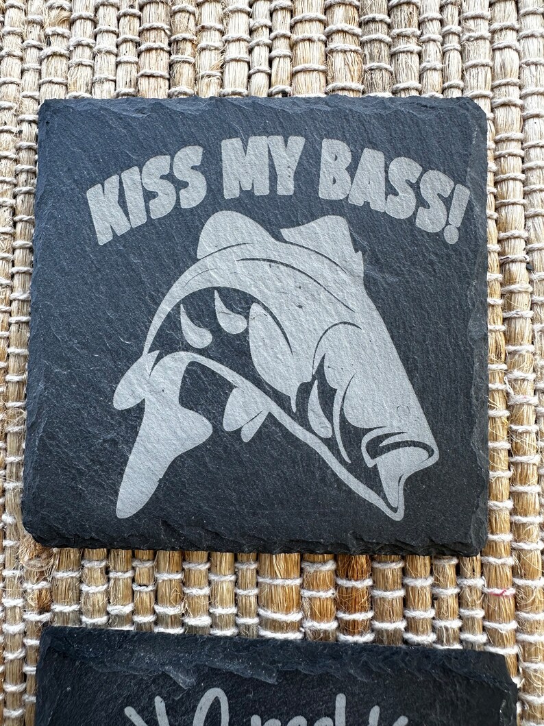 Fishing Coasters/slate Coasters/fun Coasters - Etsy
