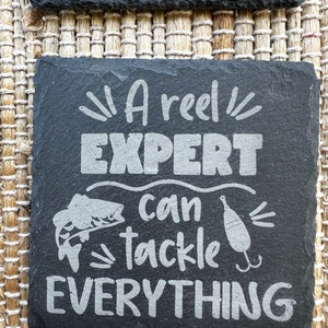 Fishing Coasters/slate Coasters/fun Coasters - Etsy