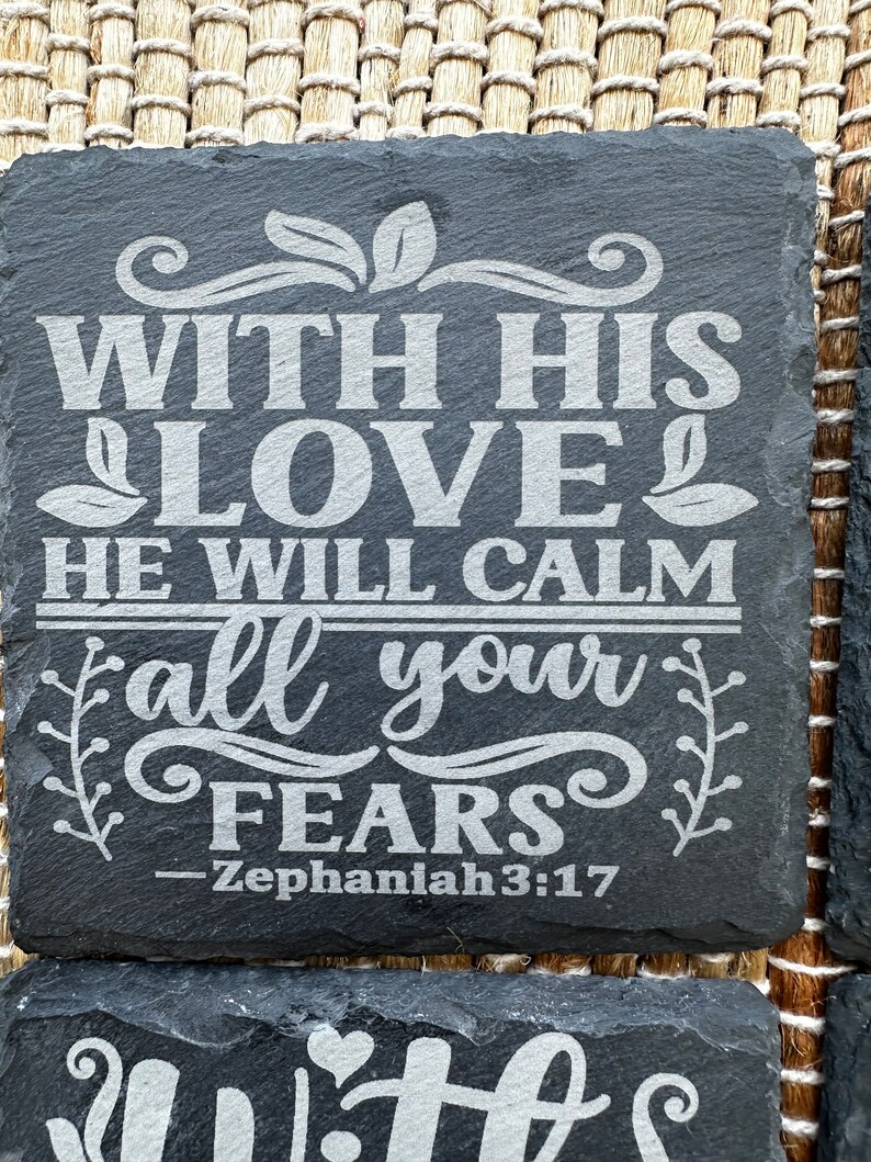 Faith Coasters/slate Coasters/coasters - Etsy