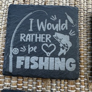 Fishing Coasters/slate Coasters/fun Coasters - Etsy