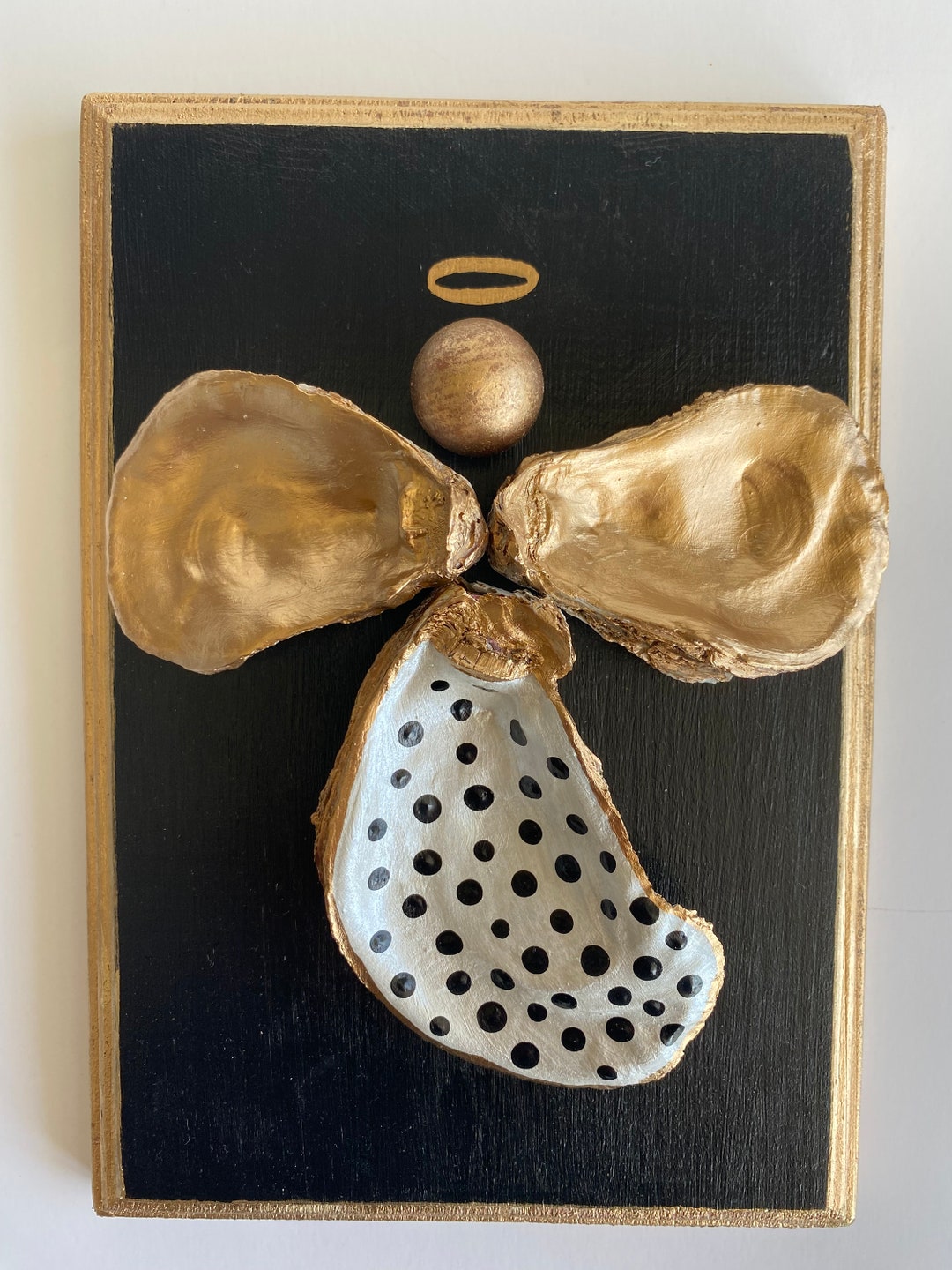 Oyster Shell Angel Wall Art: Coastal Christian Decor (9x7) - Etsy