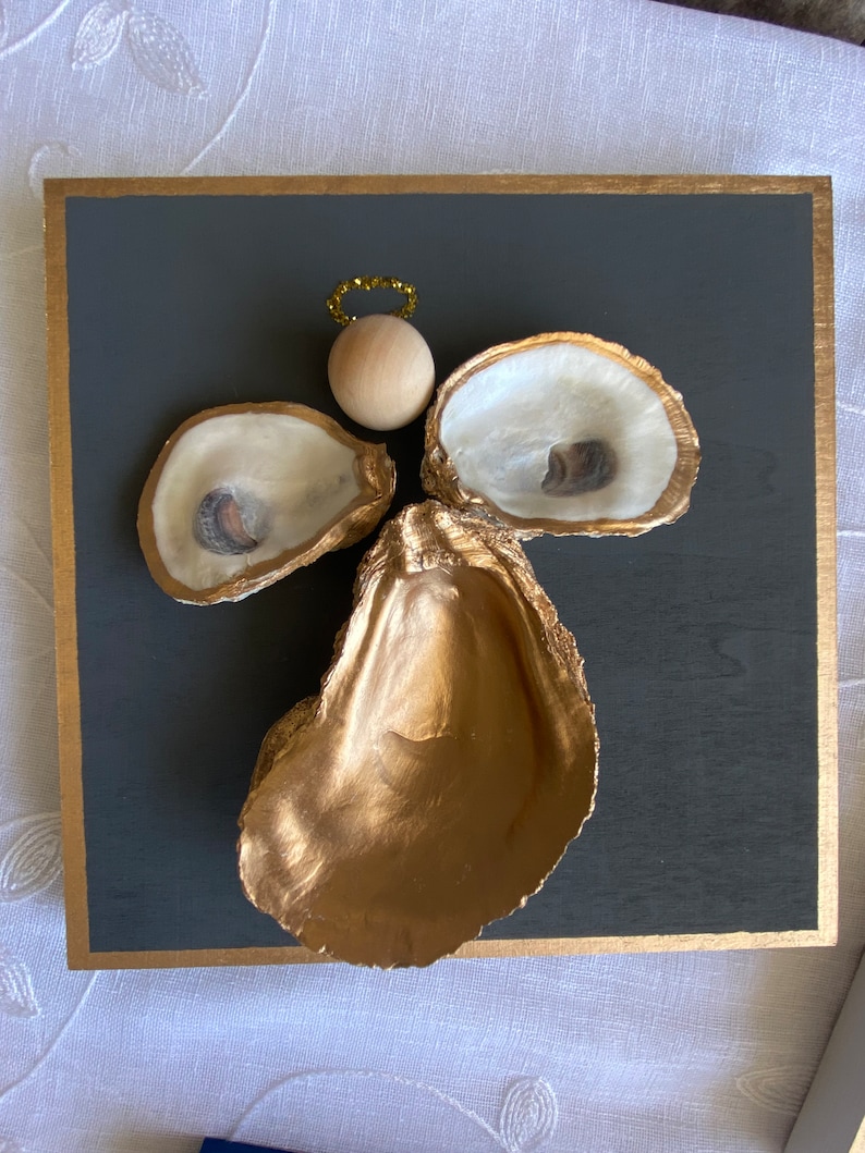 Oyster Shell Angel Wall Art: Christian Home Decor - Etsy