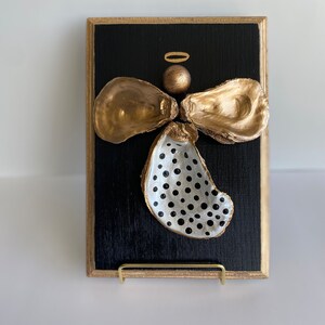 9x7 Oyster Angel, Oyster Shell Art, Christian Home Decor, Angel Wall ...