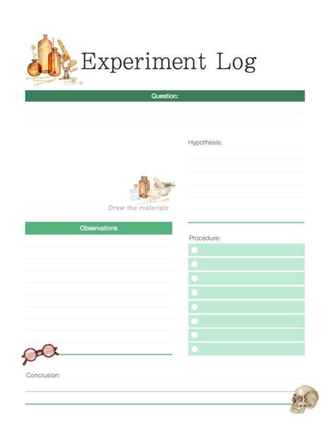 Homeschool Classroom Science Journal and Experiment Log - Etsy
