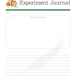 Homeschool Classroom Science Journal and Experiment Log - Etsy
