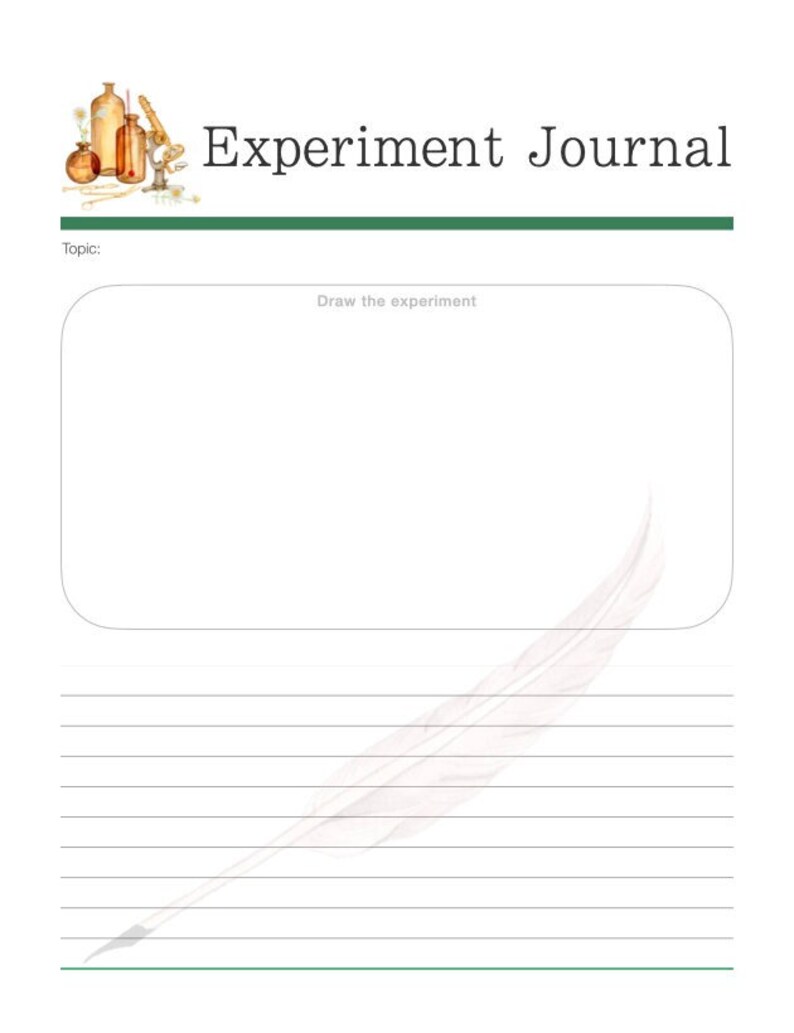 Homeschool Classroom Science Journal and Experiment Log - Etsy