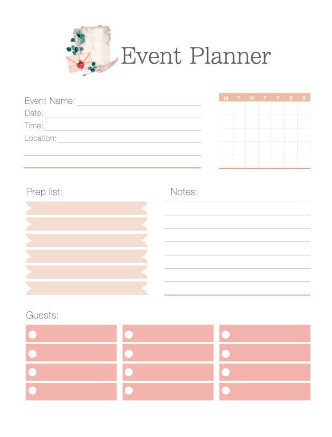 Event Planner - Homeschool Printable Planner - Etsy