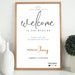 Wedding Welcome Sign Template 24x36, Welcome to Our Wedding Sign ...