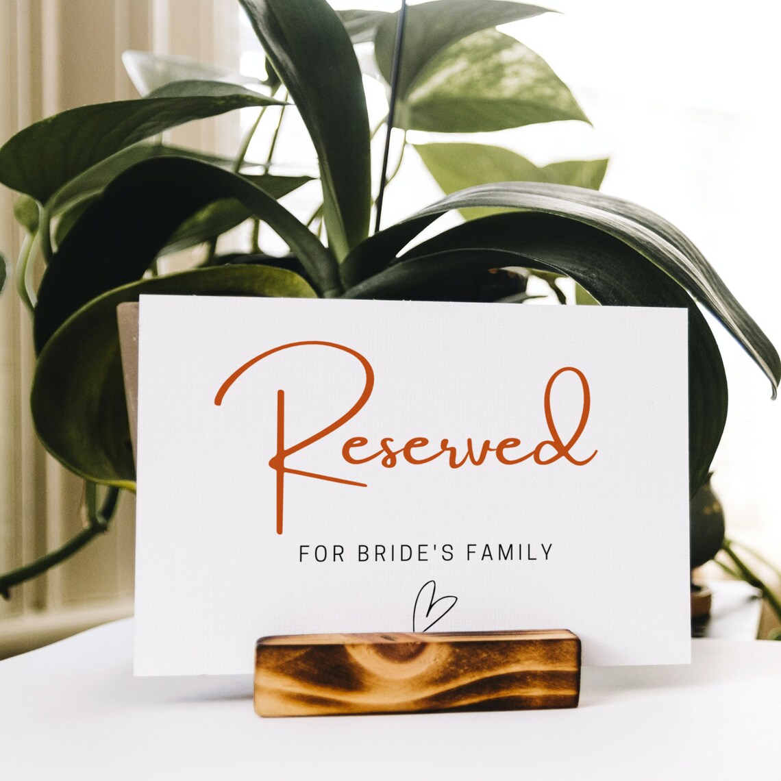 Minimalist Wedding Reserved Sign Template Wedding Reserved - Etsy