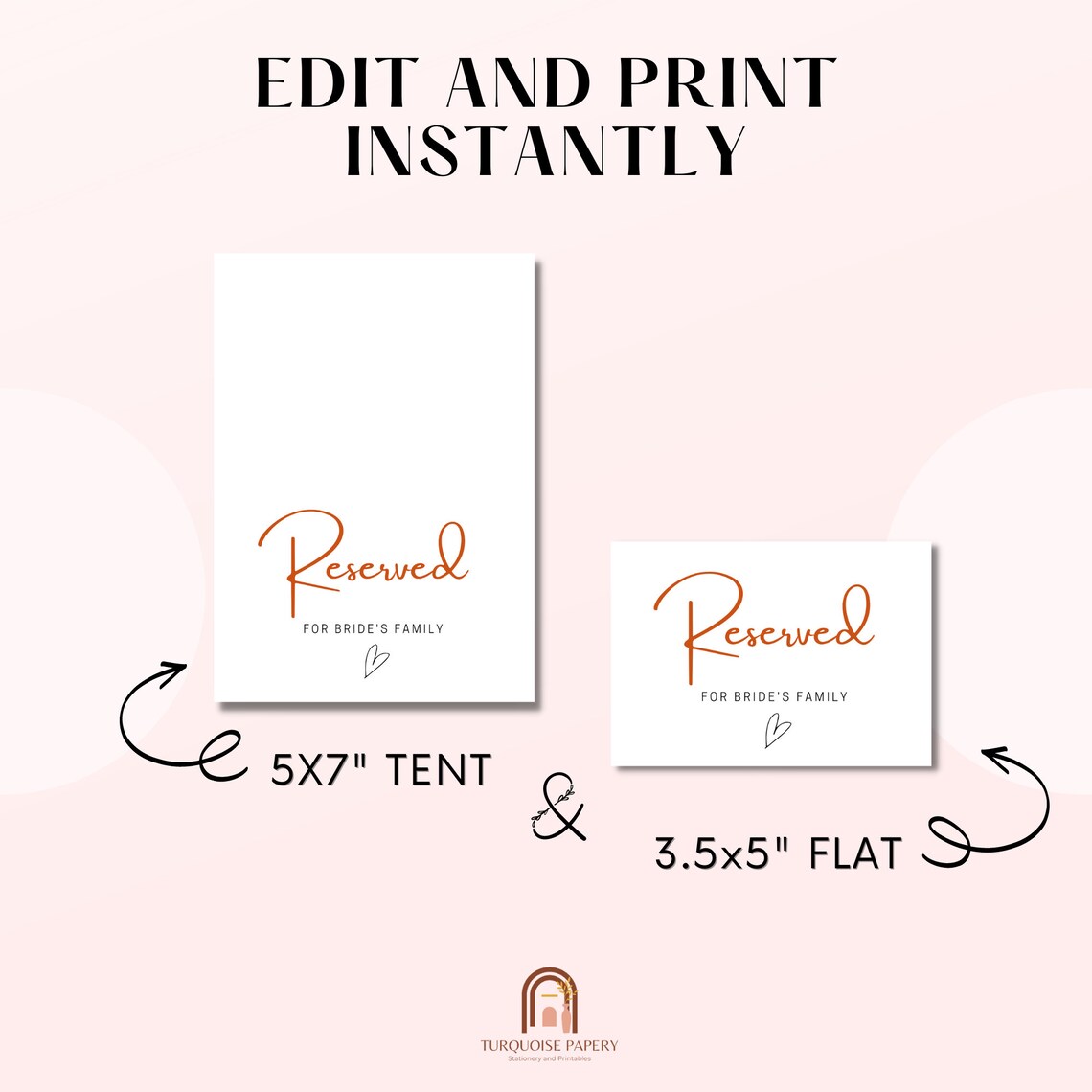 Minimalist Wedding Reserved Sign Template Wedding Reserved - Etsy