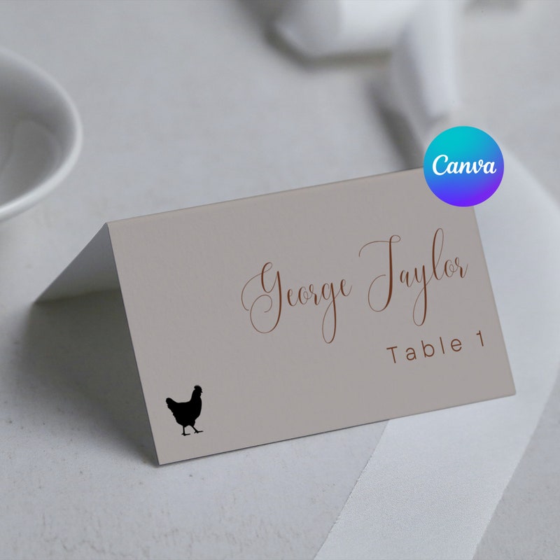 Tented Place Cards - Etsy