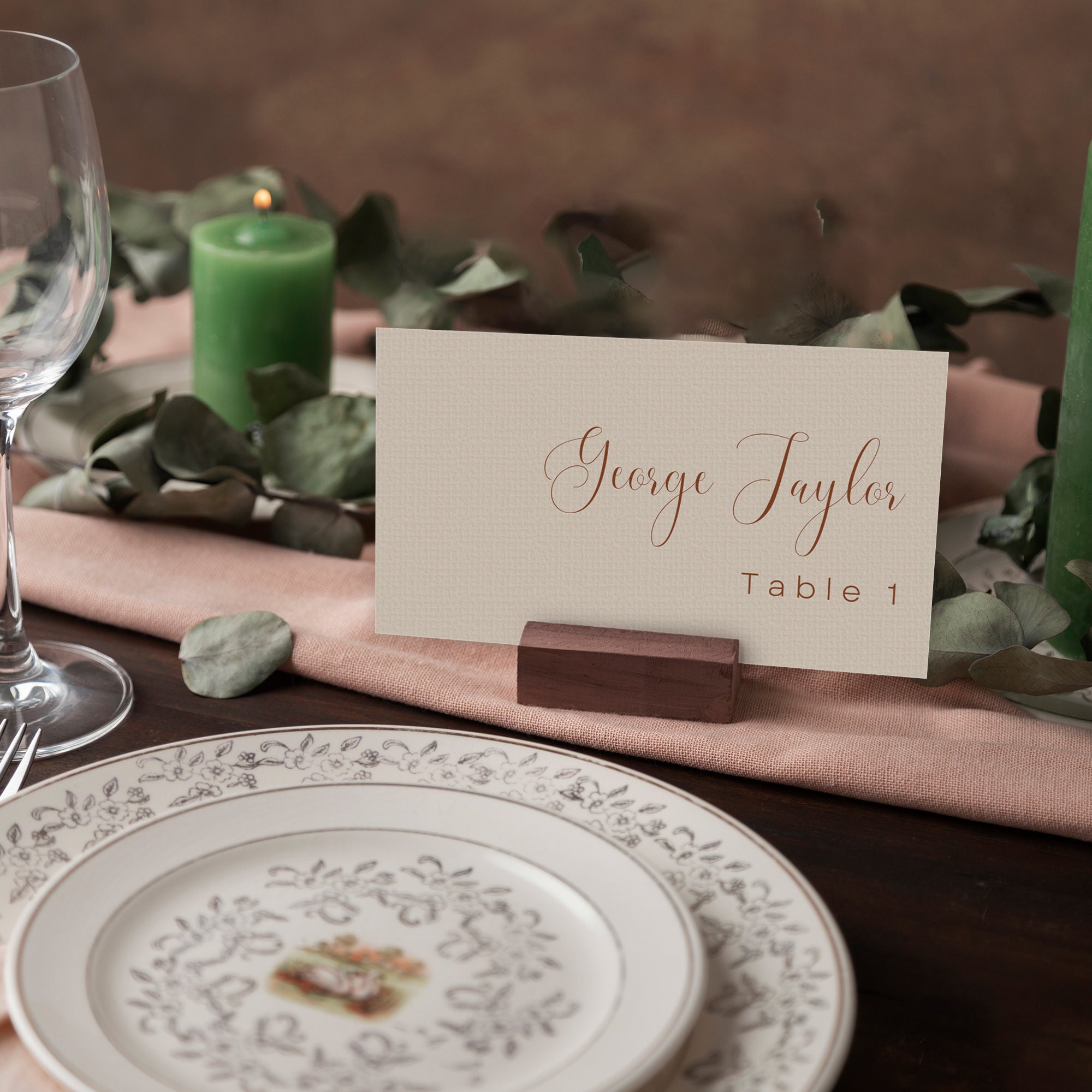 Wedding Place Cards With Meal Icons, Tented Place Card for Wedding ...