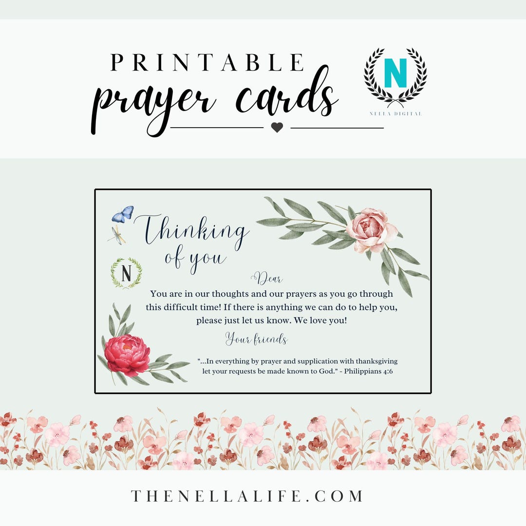 Printable Praying for You Cards | Various Sizes - Etsy
