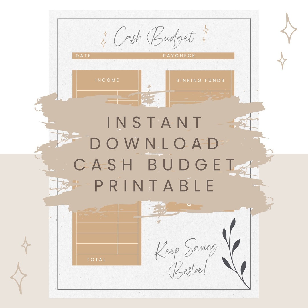 Cash Budget Planner Overview by Paycheck | Cash Stuffing | Instant ...