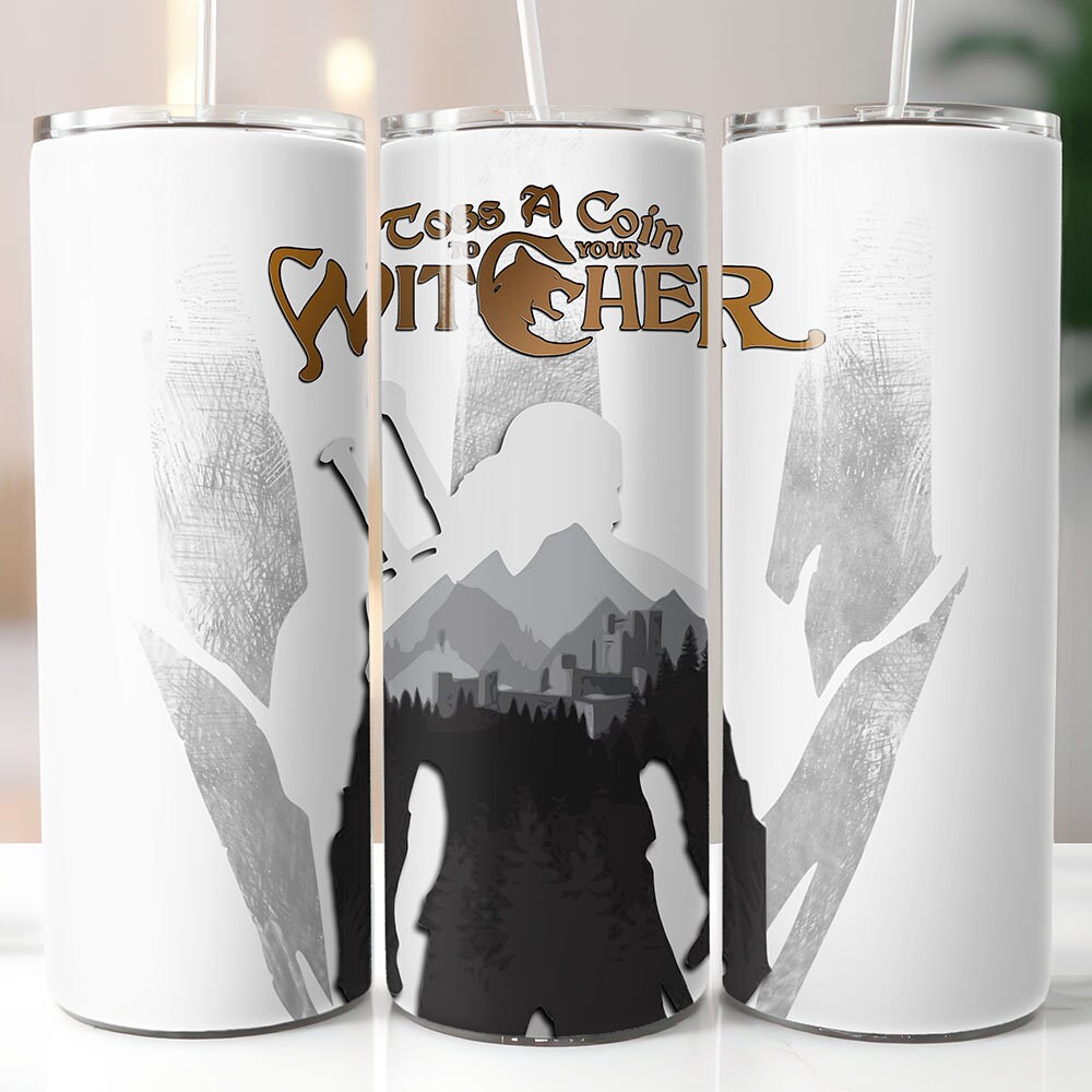 The Witcher Tumbler Wraps Bundle the Witcher Inspired 20oz STRAIGHT ...