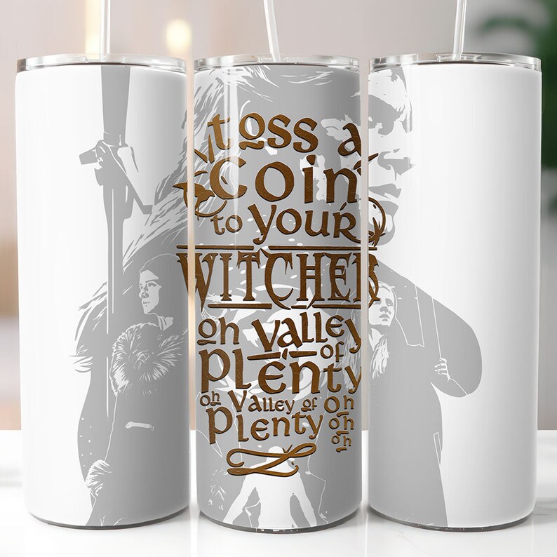 The Witcher Tumbler Wraps Bundle the Witcher Inspired 20oz STRAIGHT ...