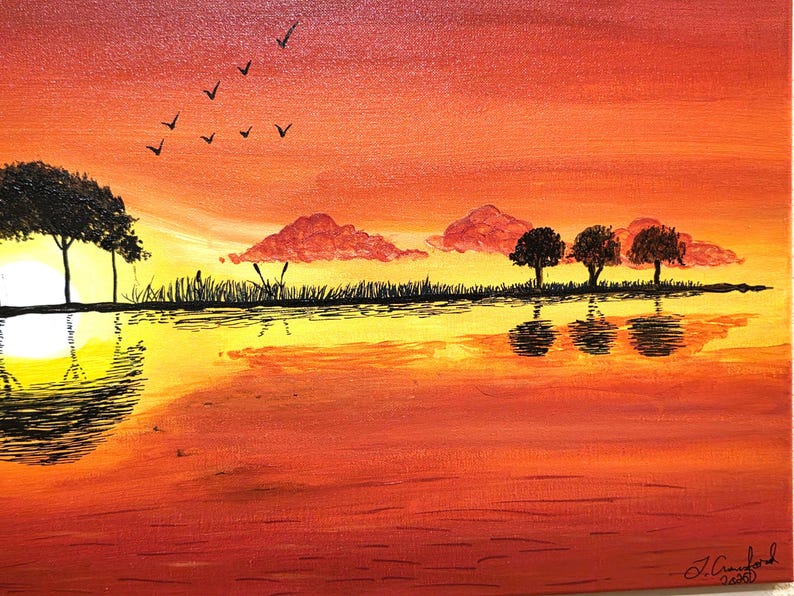 Guitar Sunset From Country to City - Etsy