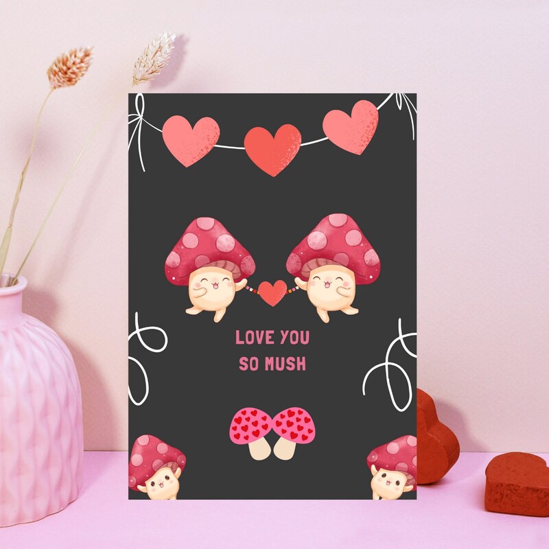 Mushroom Valentine - Etsy
