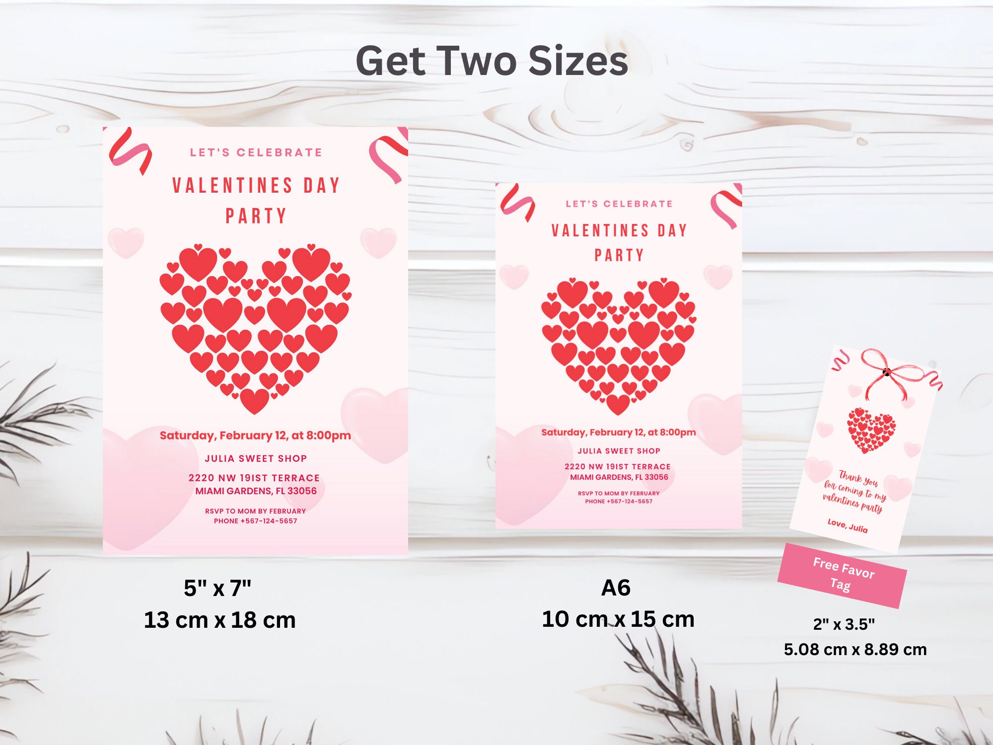 Editable Valentines Party Invitation, Heart Printable, Valentine Day ...