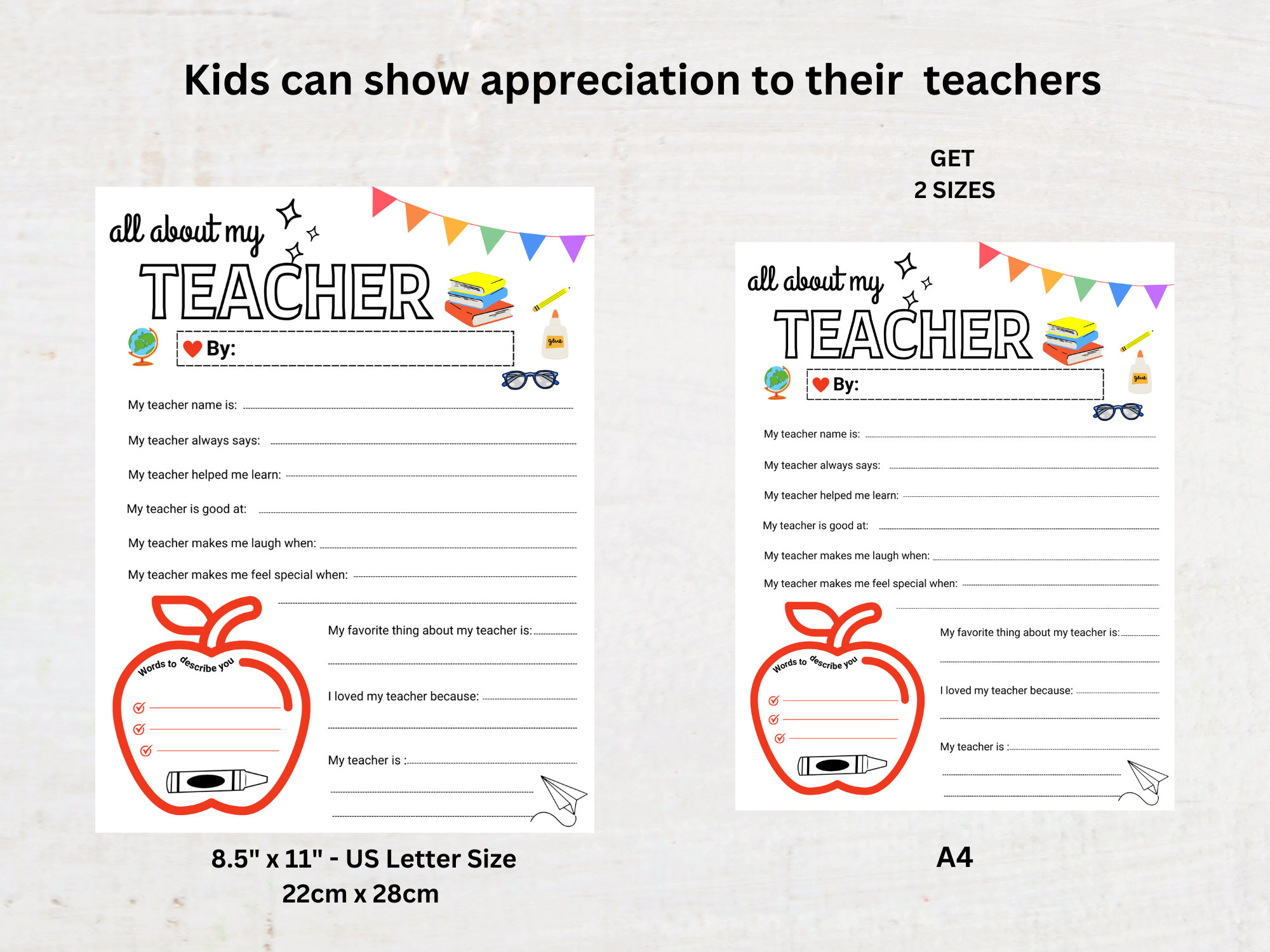 Teacher Appreciation Week Printable, Its All About My Teacher, Teacher ...