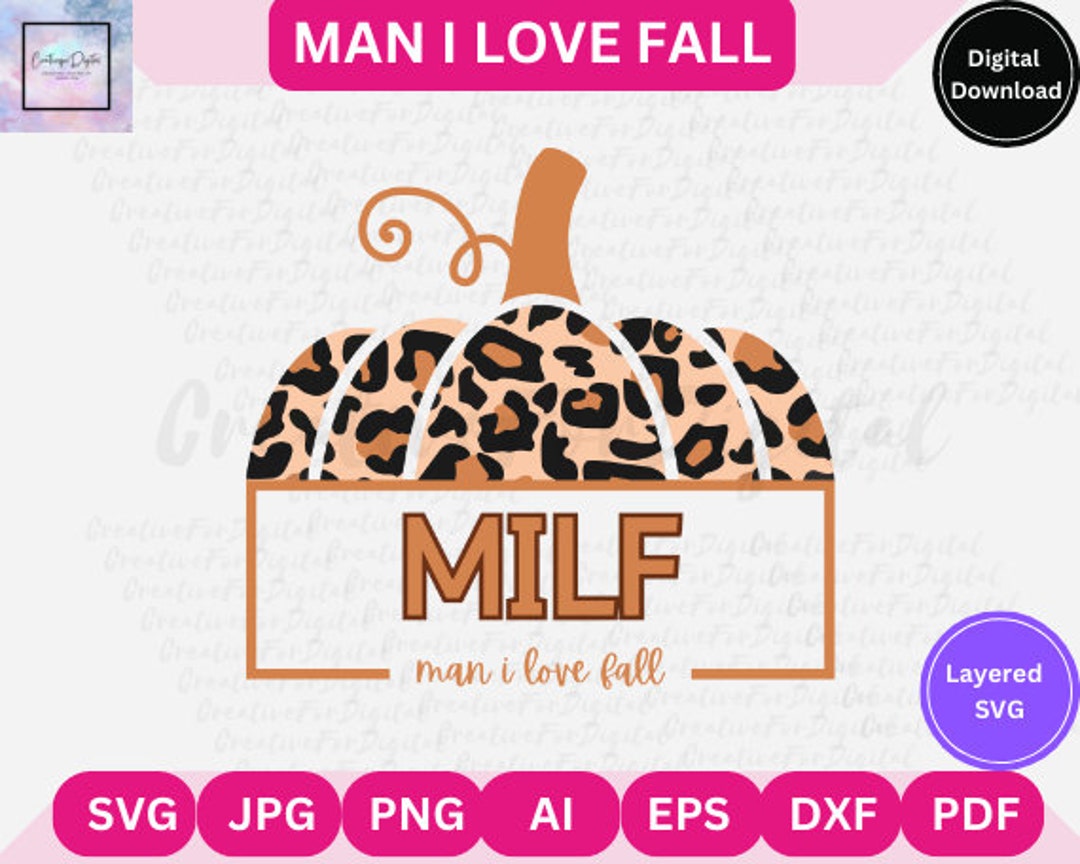 Man I Love Fall Pumpkin Tshirt SVG PNG, MLIF Instant Download, Pumpkin ...