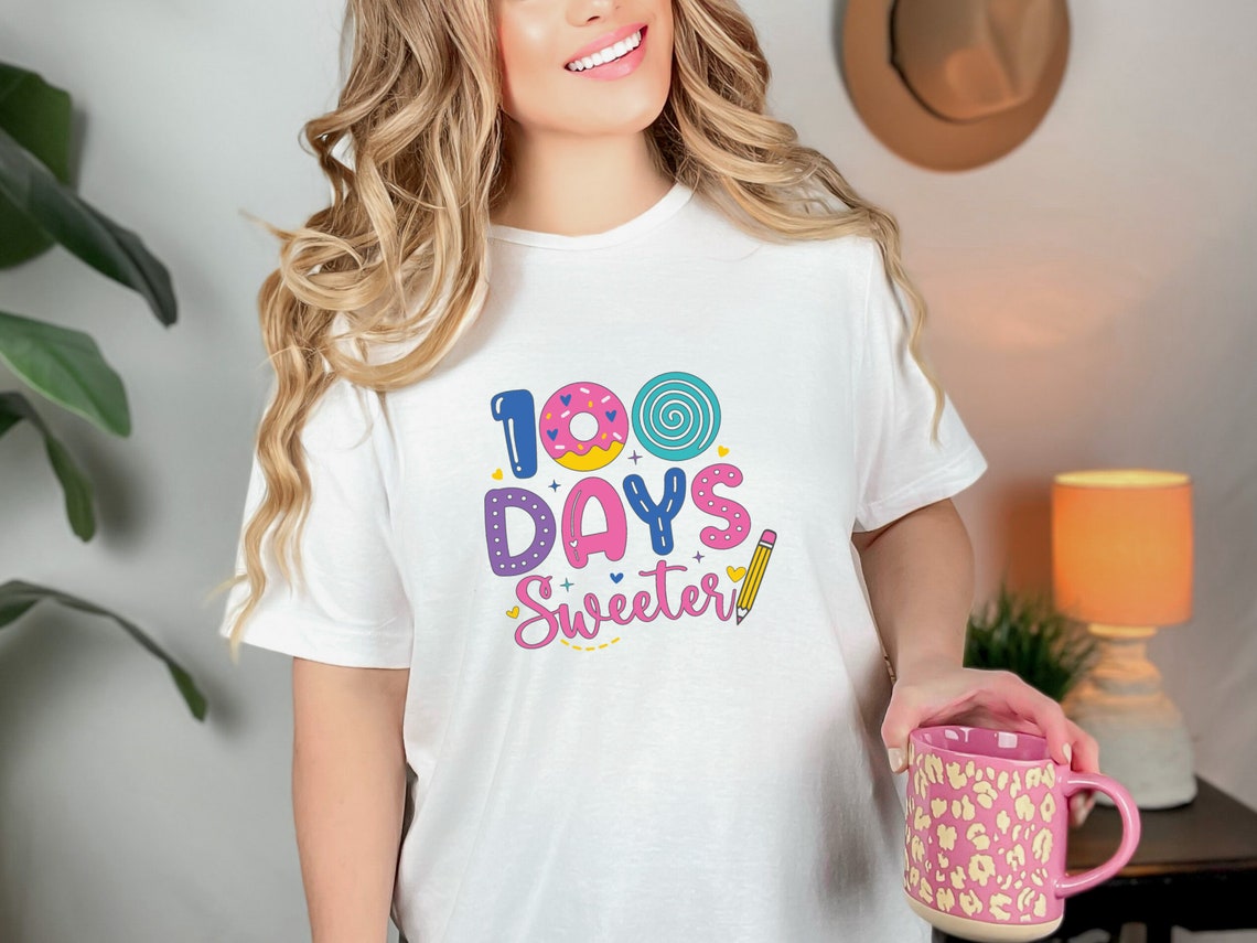 100 Days of School PNG SVG Bundle, Happy 100 Days Sweeter Png, Back to ...