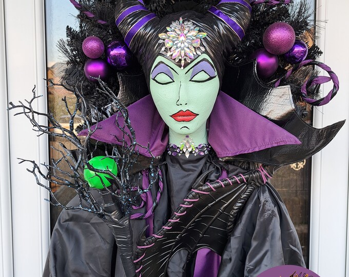 Maleficent Inspired Wreath, Mistress of Evil, Halloween Wreath, Disney ...