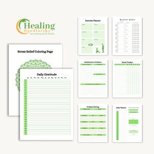 Mental Health Planner | Self Care Journal & Wellness Tracker - Etsy