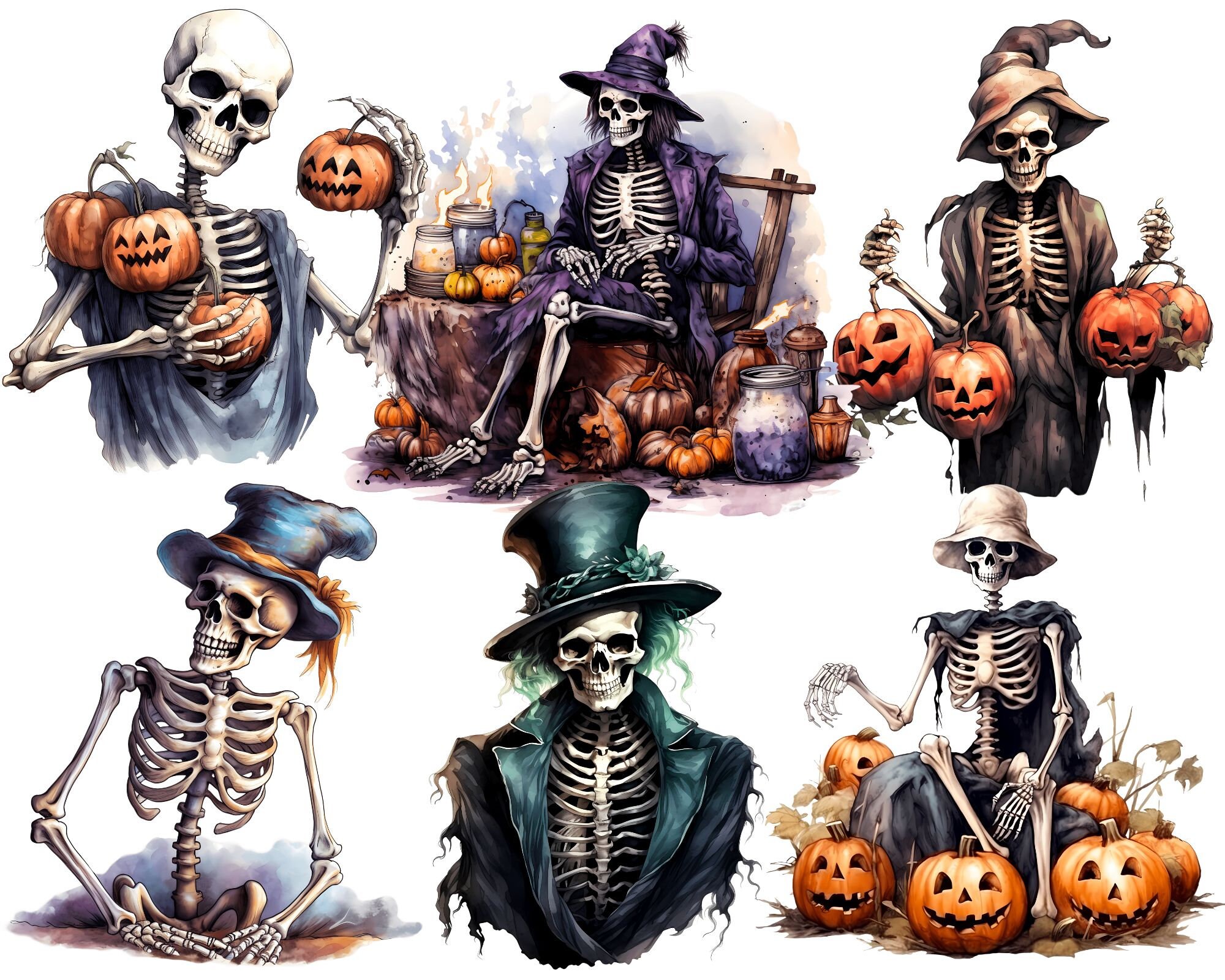 Halloween Skeleton Clipart Spooky PNG Halloween Clipart Scary Png ...