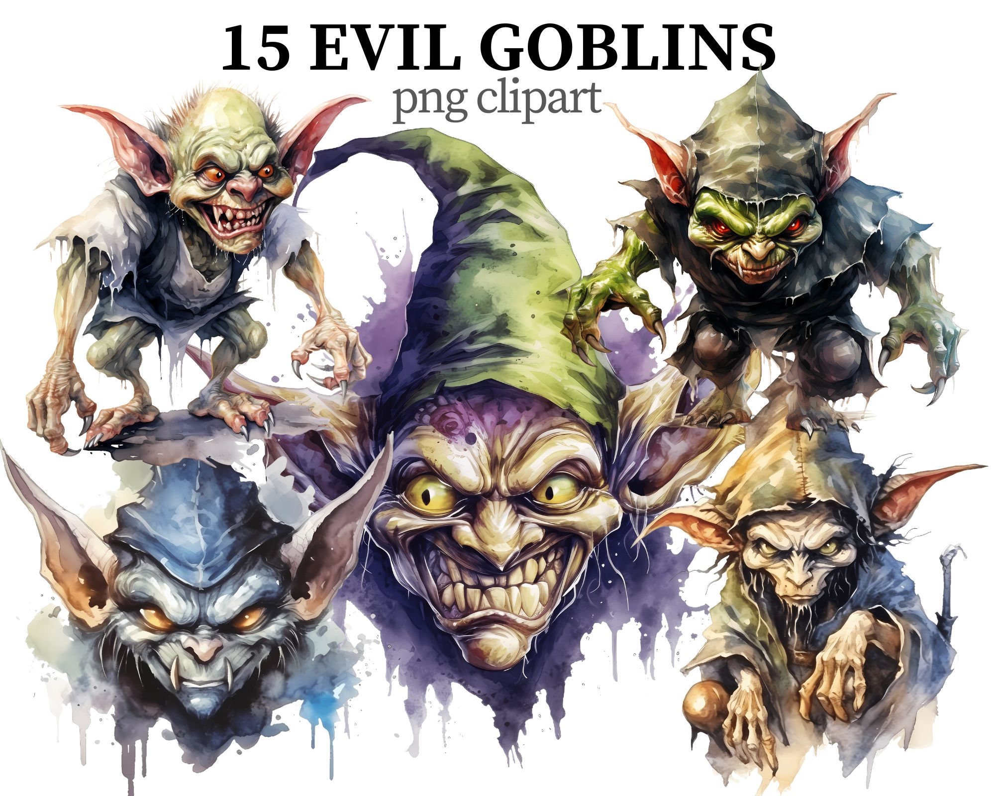 Evil Goblin PNG Fantasy Clipart Halloween Image Creature Horror ...