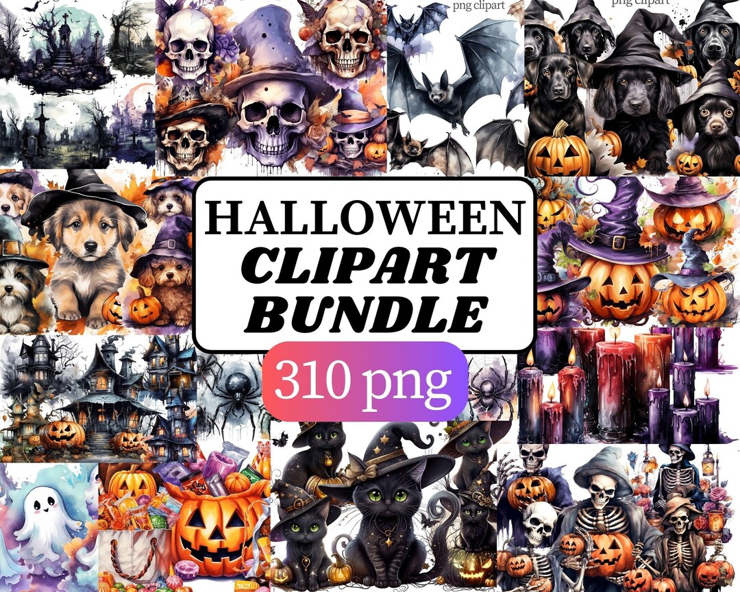 Halloween Clipart PACK Mystical PNG Spooky Halloween Set Fantasy ...