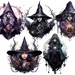 Witch Clipart Mystical PNG Black Magic Halloween Clipart Dark Fantasy ...