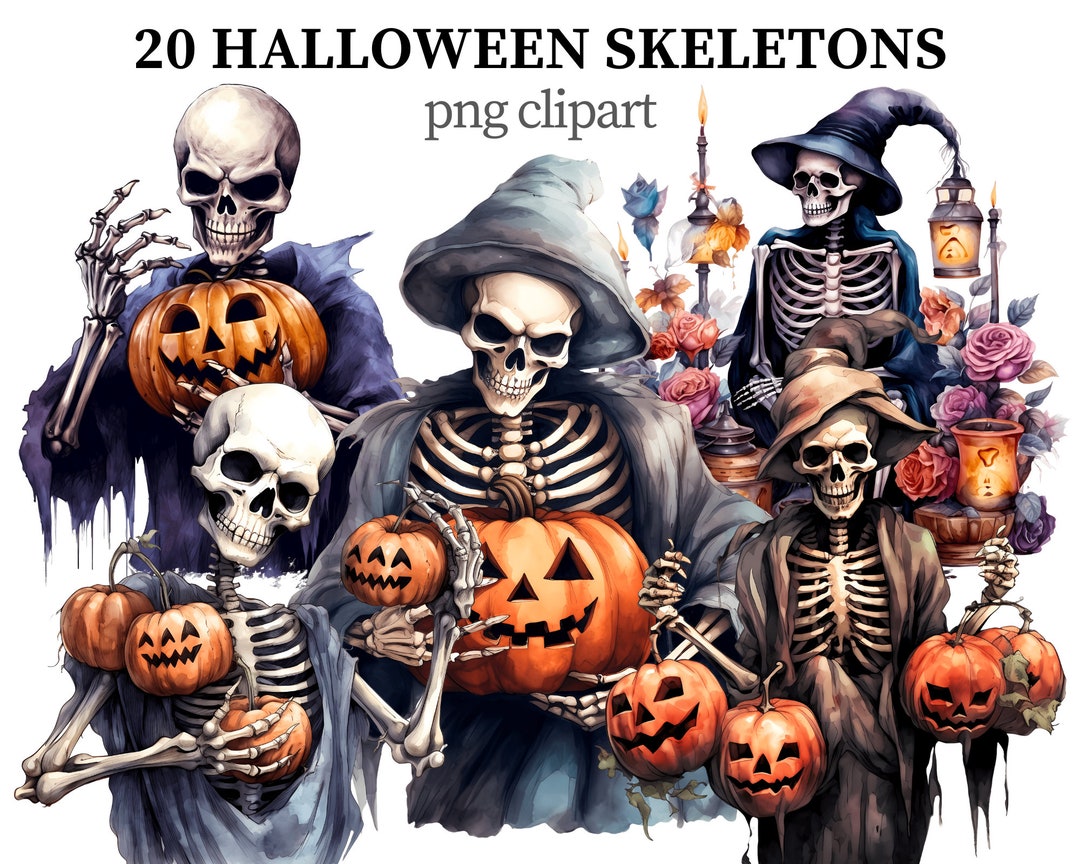Halloween Skeleton Clipart Spooky PNG Halloween Clipart Scary Png ...