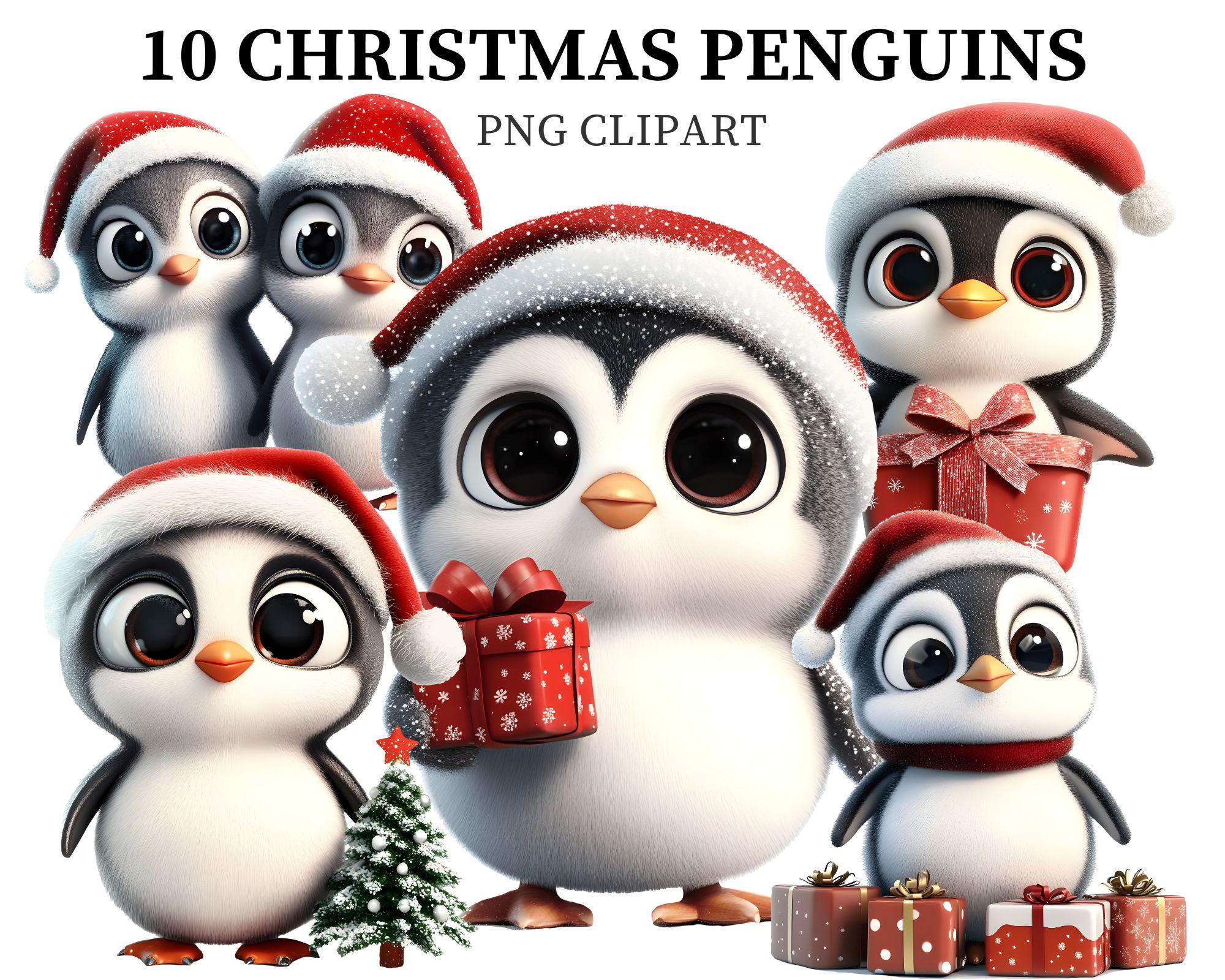 Christmas Penguin Clipart Cute Animal PNG Christmas Clipart Baby ...