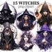 Witch Clipart Mystical PNG Black Magic Halloween Clipart Dark Fantasy ...